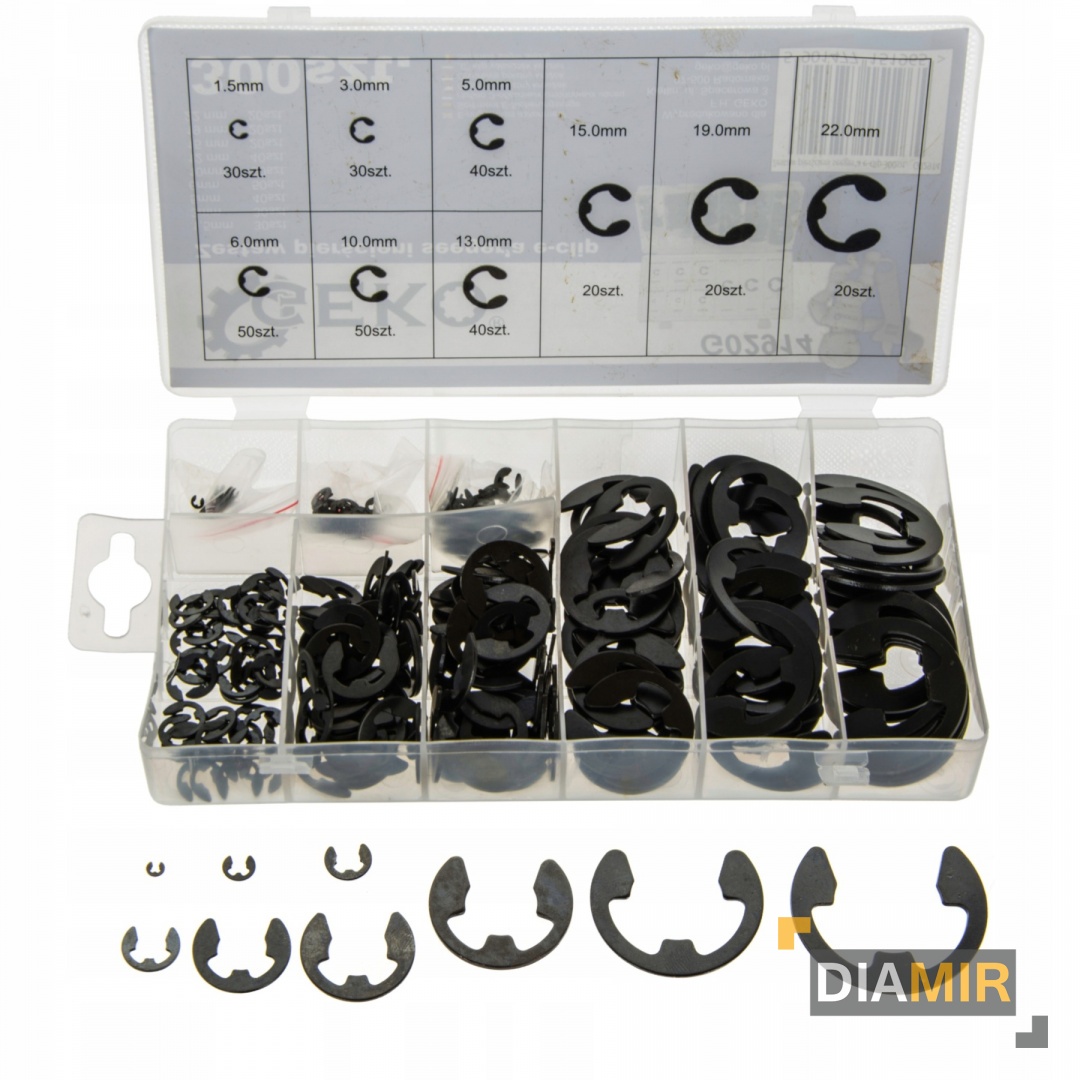 SEGERY PIERŚCIENIE SEGERA zawleczki E-CLIP zestaw 300 el. > Kraft Dele